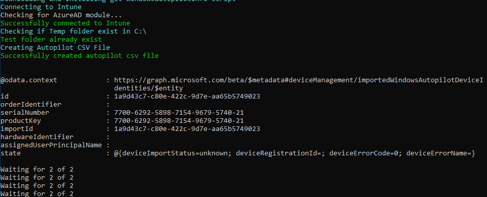 Create and Import Autopilot CSV File into Intune from OOBE – Nedim's IT ...