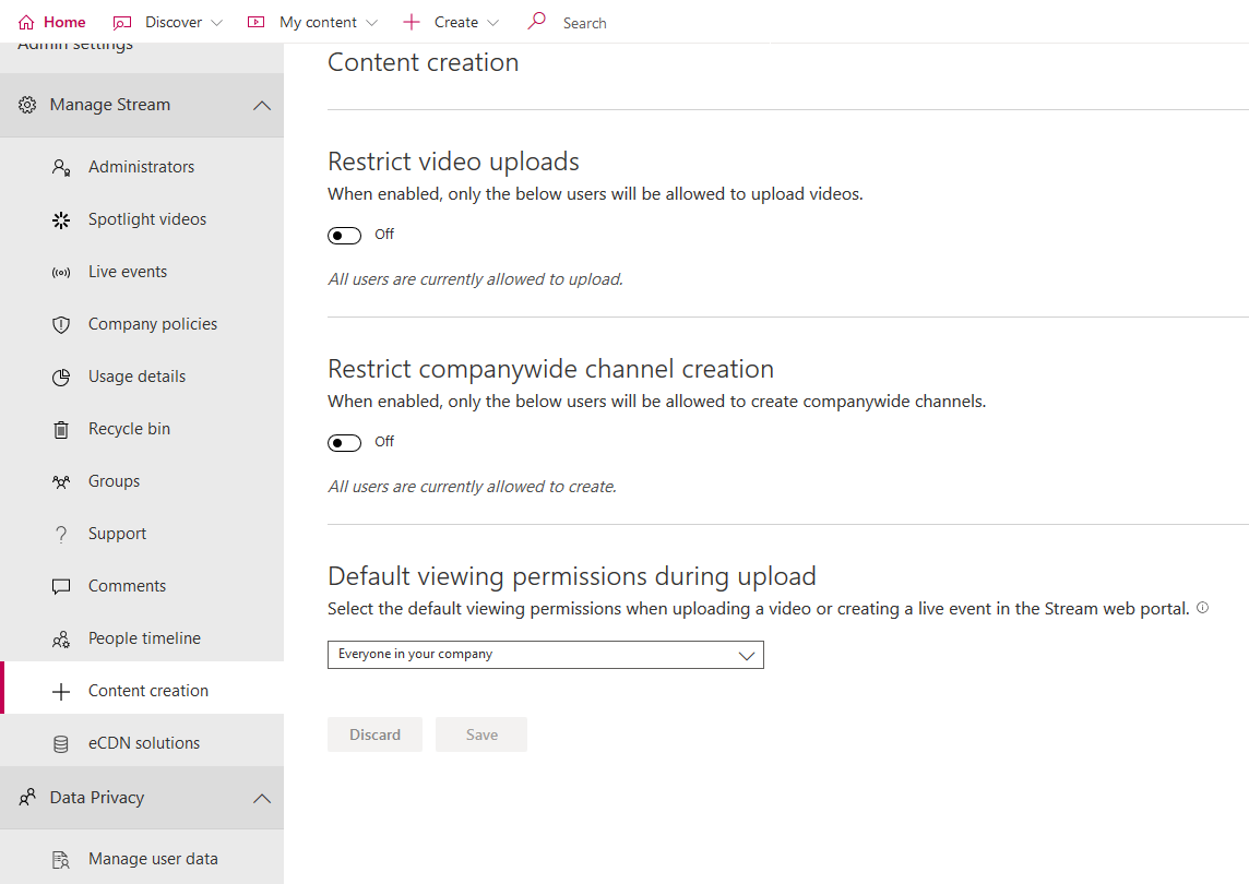 Office 365 – Microsoft Stream Administration – Part 3 – Nedim's IT CORNER